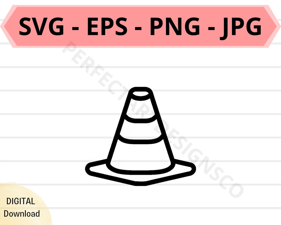 Safety Cone Icon Svg Cut File, Safety Cone Symbol, Safety Cone Sign ...