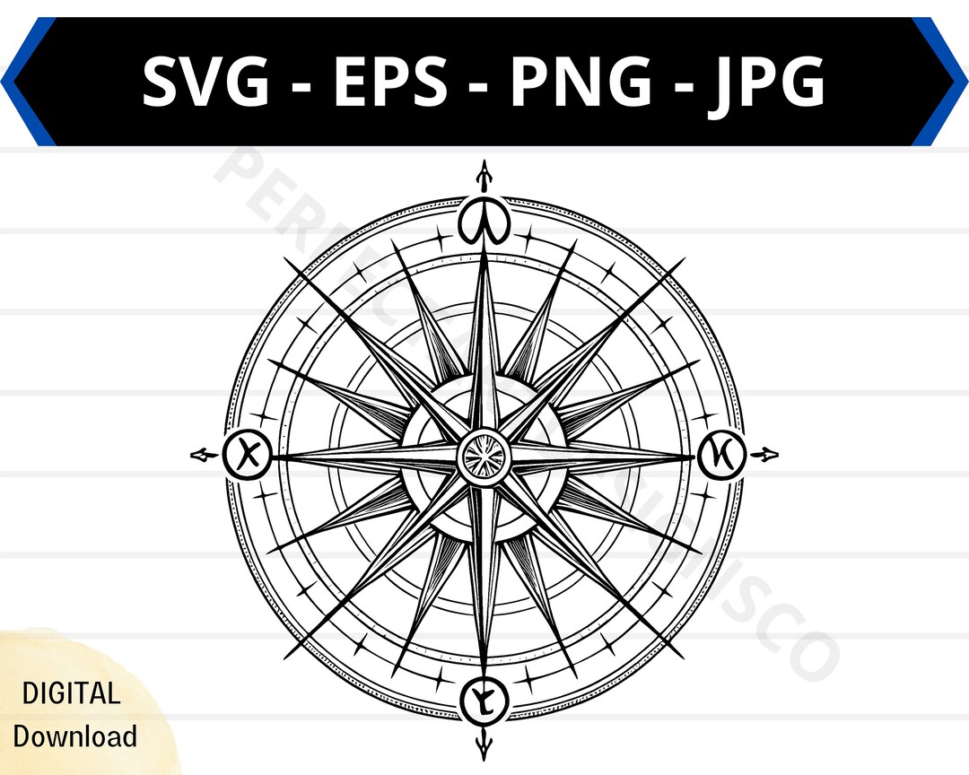 Compass Vector Image Clipart, Compass Svg Compass Cutting File Cricut ...