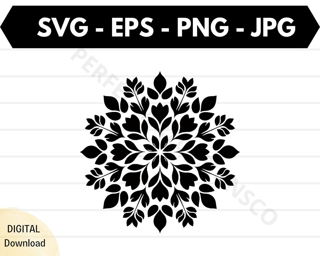 English Ivy Silhouette Svg File, English Ivy Cutting Svg File for ...