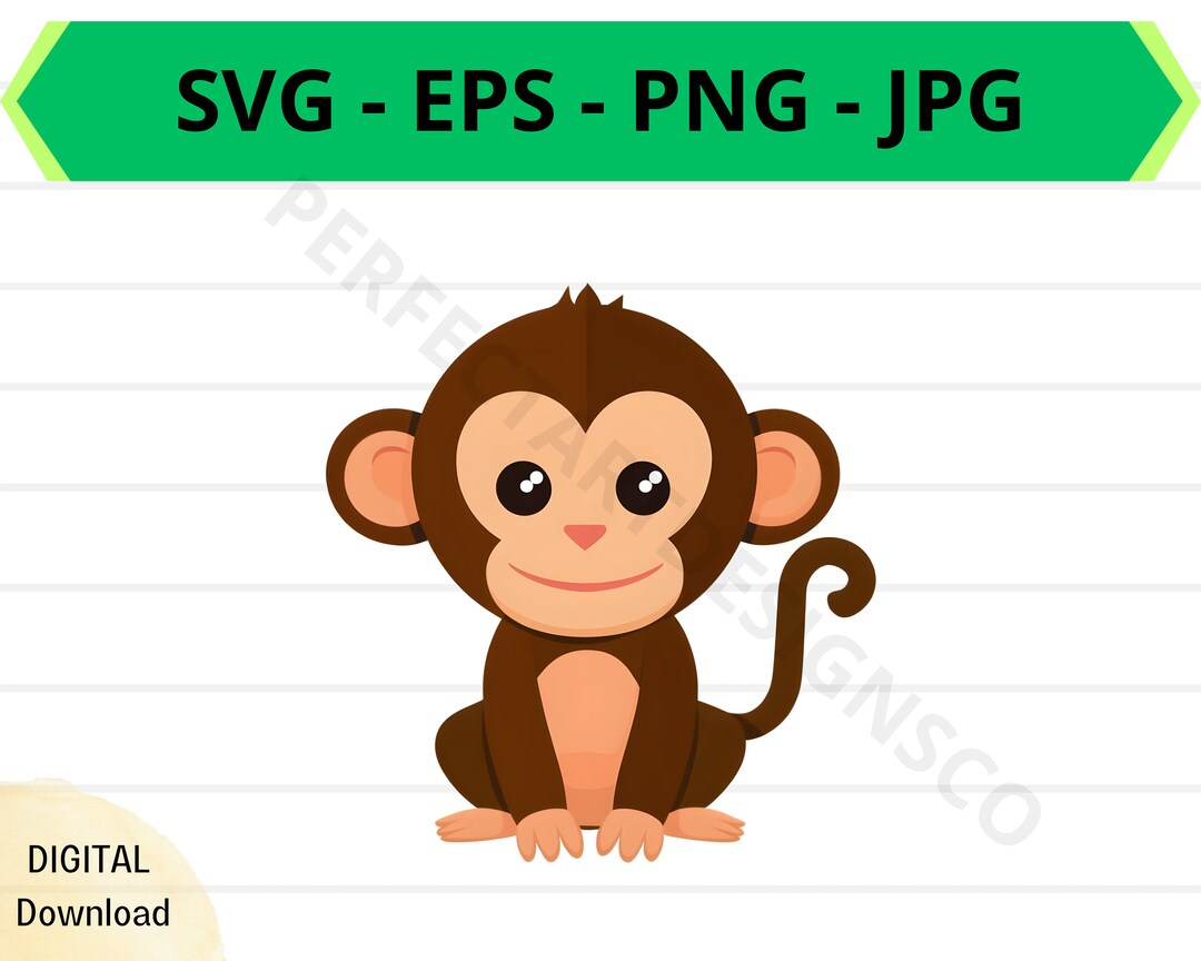 Monkey Svg, Monkey Clipart, Monkey Svg for Shirt, Svg File for Cricut ...