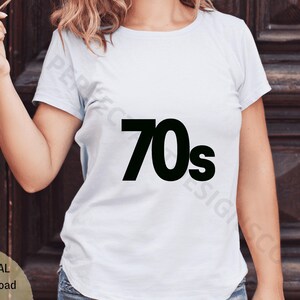 70s Silhouette Svg, 70s Cricut, 70s Shirt Design, 70s Clipart Printable ...