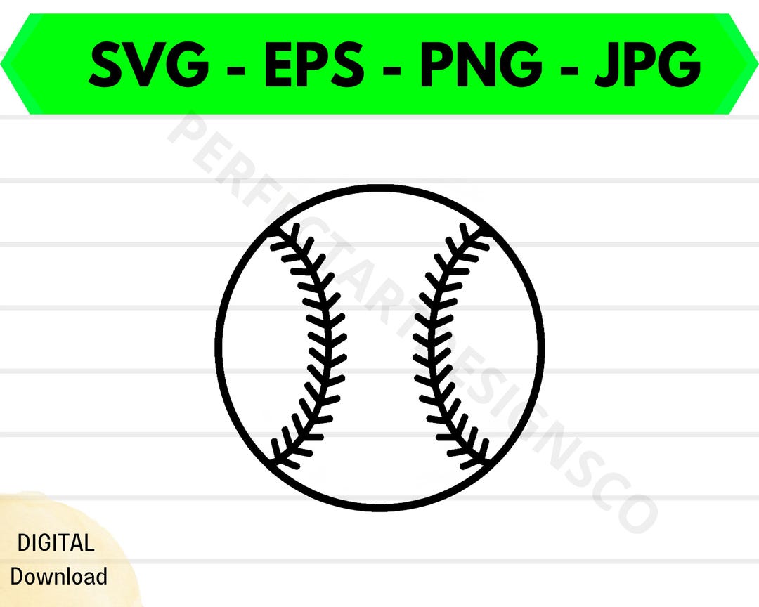 Baseball Outline Svg File, Baseball Cutting Svg File for Cricut ...
