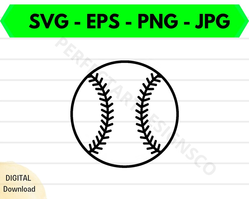 Baseball Outline Svg File, Baseball Cutting Svg File for Cricut ...