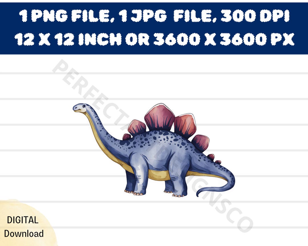 Watercolor Brontosaurus Sublimation Clipart Png Download, Brontosaurus ...