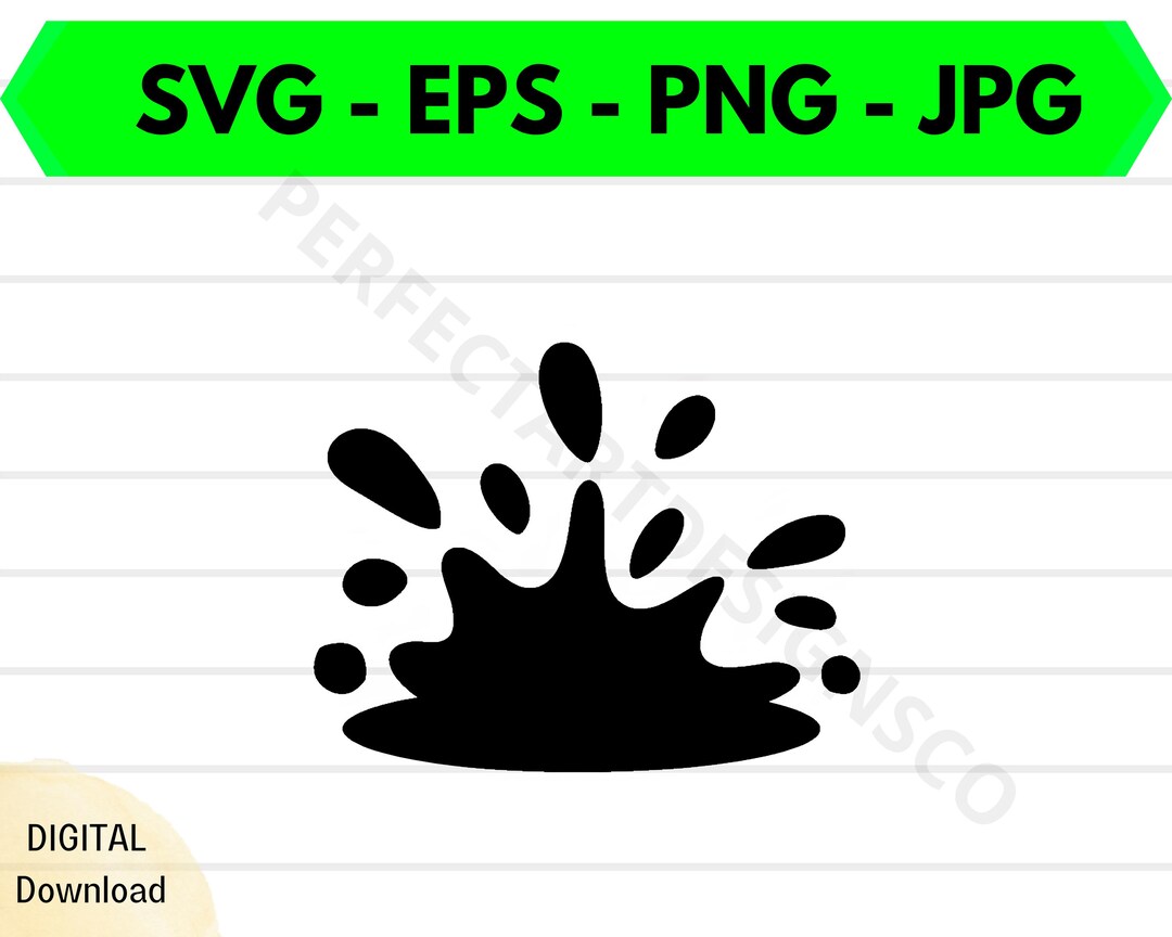 Splash Outline Svg, Splash Clipart, Splash Svg for Shirt, Svg File for ...