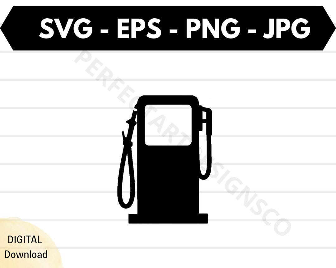 Gas Pump Silhouette Svg, Gas Pump Clipart, Gas Pump Svg File for Cricut ...