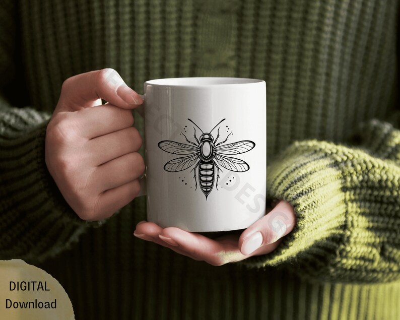 Firefly Tattoo Illustration Svg, Firefly Svg File for Cricut and ...