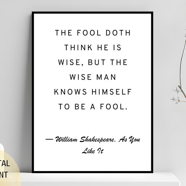 Shakespeare Quote - Etsy