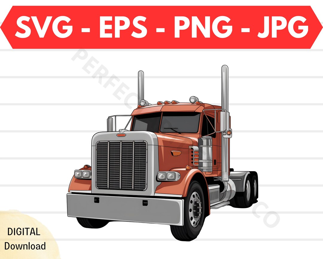 Front Peterbilt Svg, Front Peterbilt Png Clipart, Front Peterbilt ...