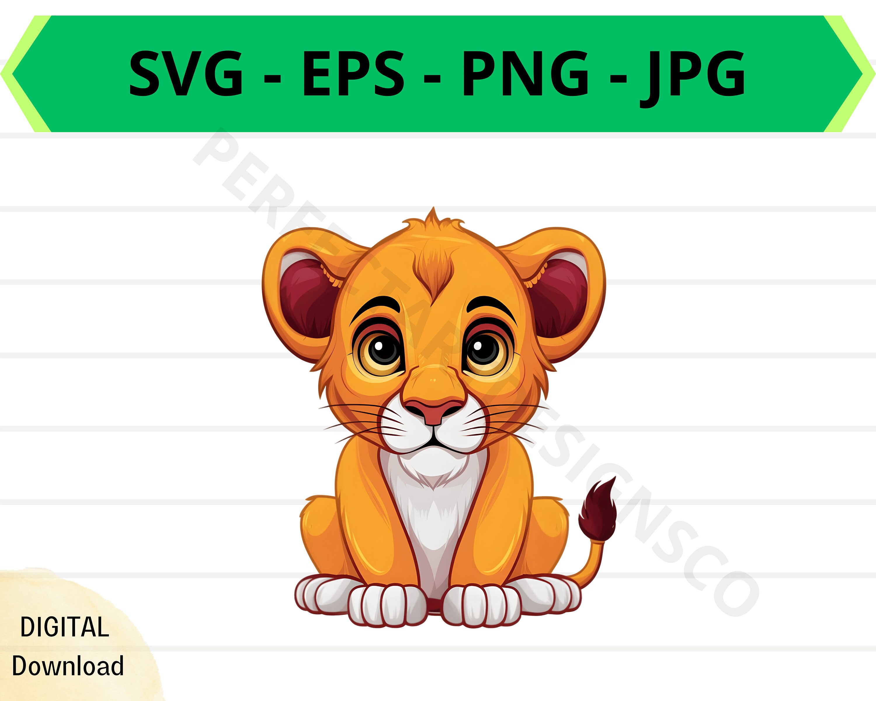 Lion Cub Svg, Lion Cub Clipart, Lion Cub Svg for Shirt, Svg File for ...
