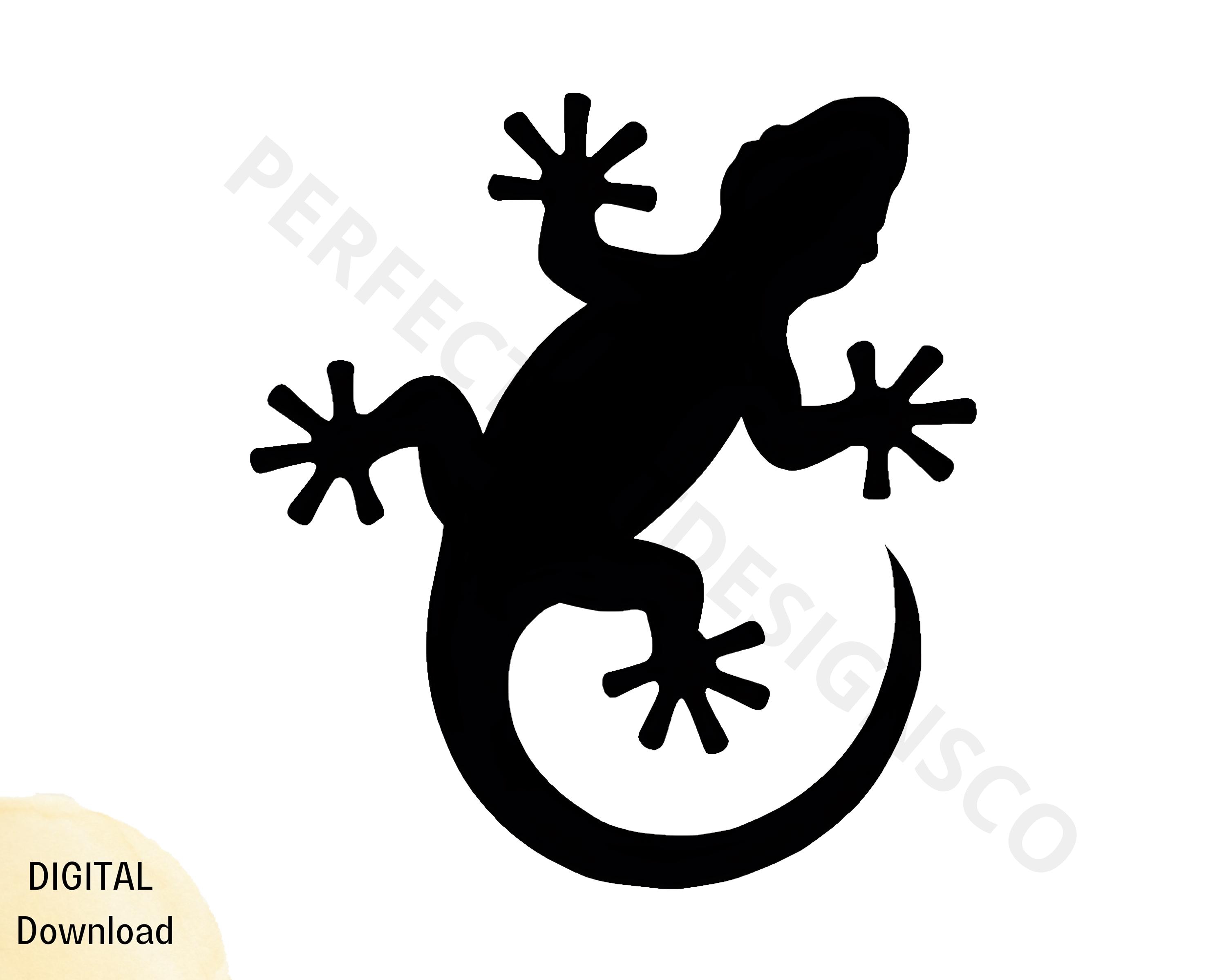 Lizard Silhouette Svg File, Lizard Cutting Svg File for Cricut, Lizard ...