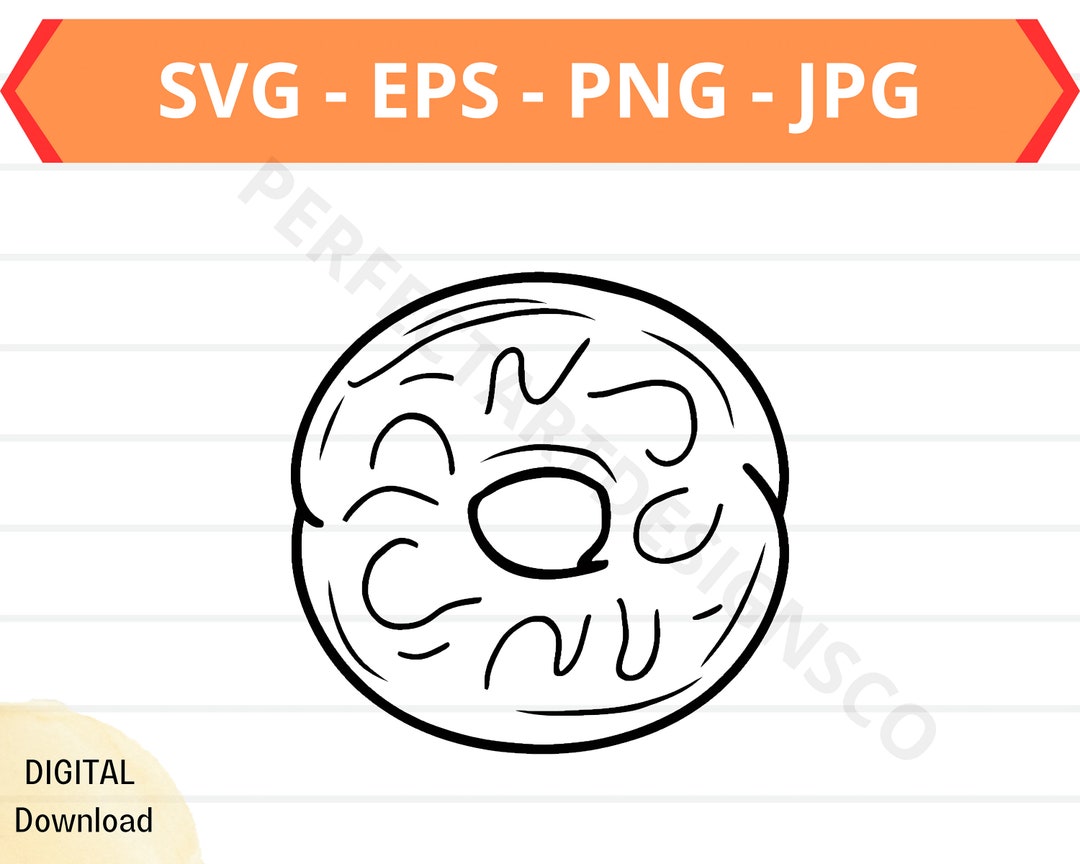 Bagel Outline Svg, Bagel Clipart, Bagel Svg for Shirt, Svg File for ...