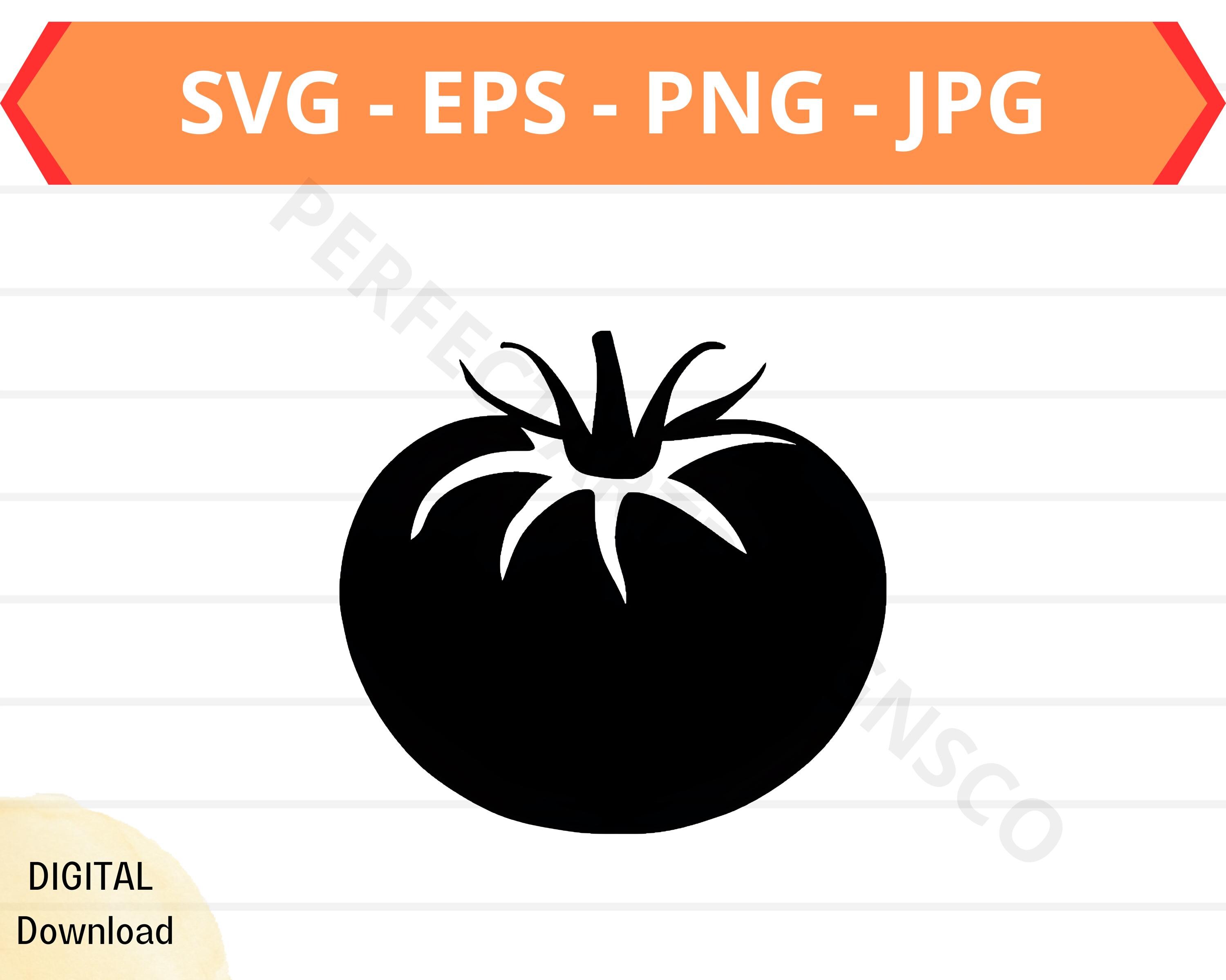 Tomato Outline Svg, Tomato Vegetable Clipart, Tomato Svg for Shirt, Svg ...