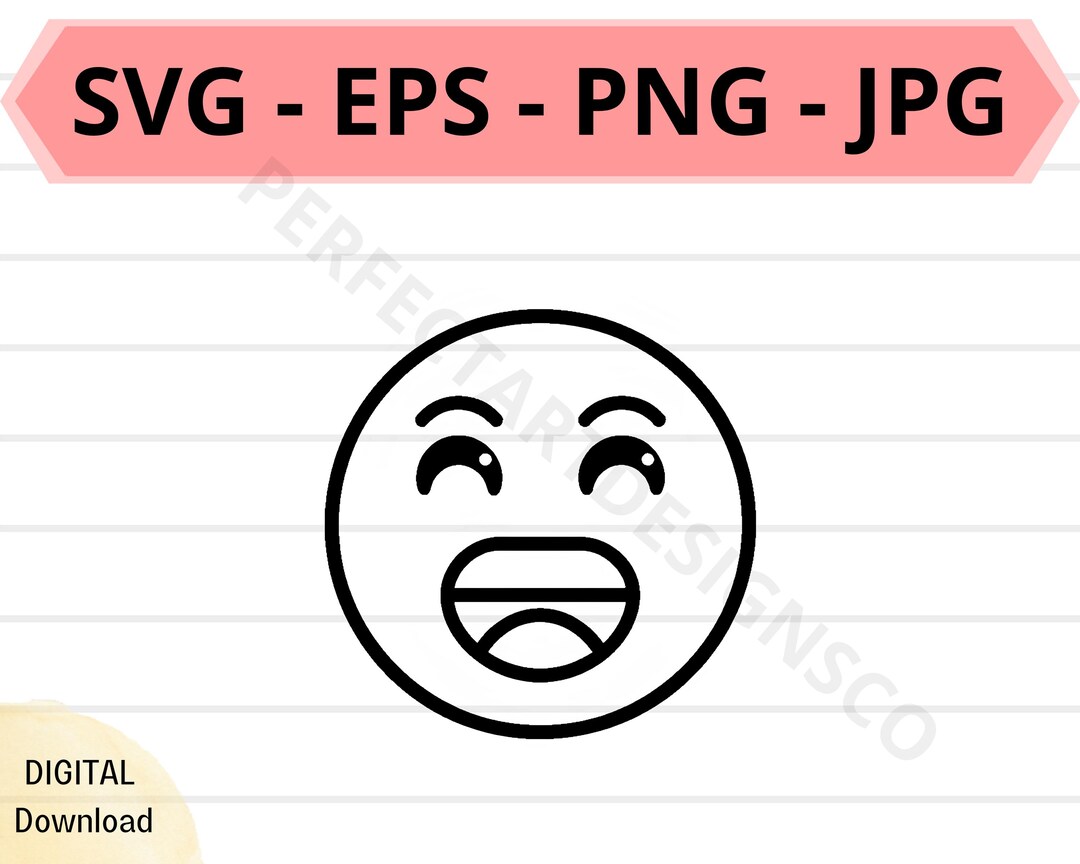 Please Emoticon Icon Svg Cut File for Cricut, Silhouette, Please ...