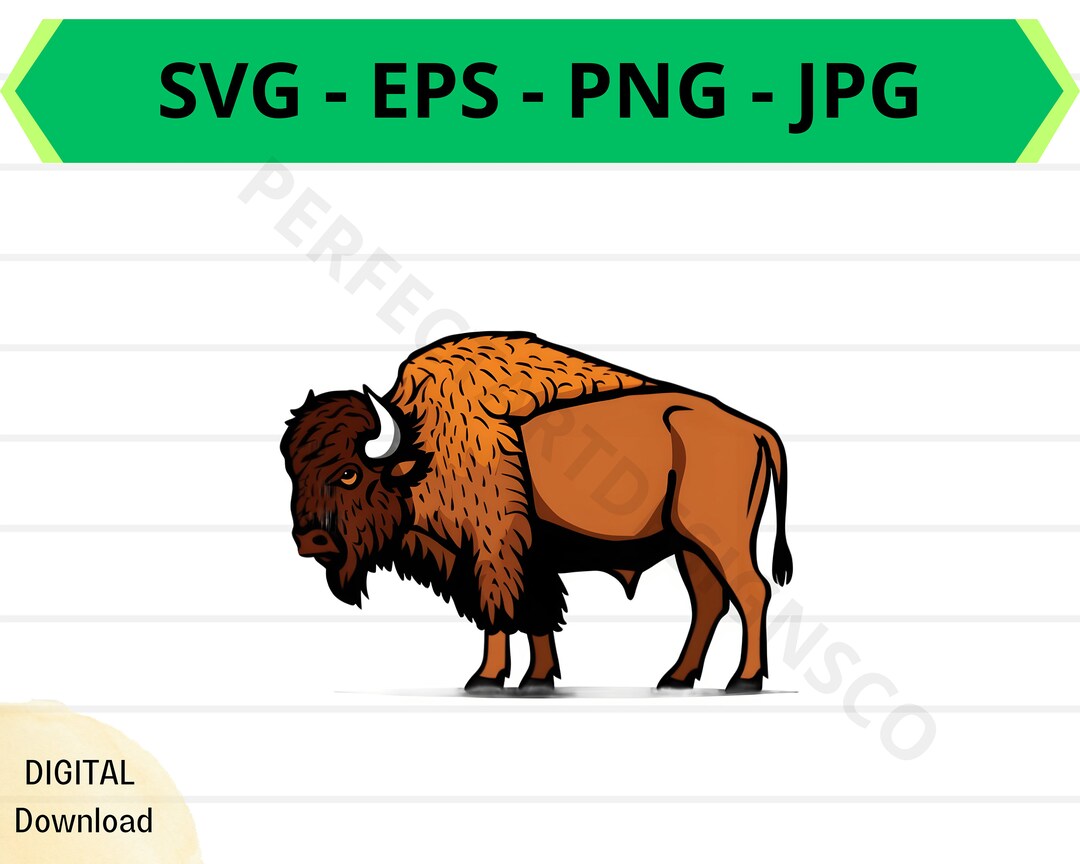 Bison Svg, Bison Clipart, Bison Svg for Shirt, Svg File for Cricut ...
