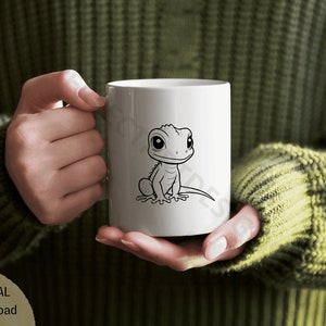 Cute Lizard Svg File, Baby Lizard Outline Svg, Lizard Clipart Svg ...