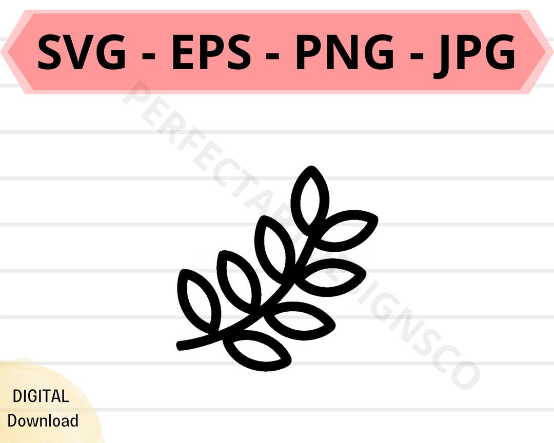Laurel Icon Svg Cut File, Laurel Symbol, Laurel Sign Cutting Svg File ...