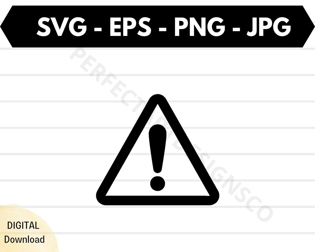 Caution Silhouette Svg, Caution Outline, Caution Cricut, Caution ...