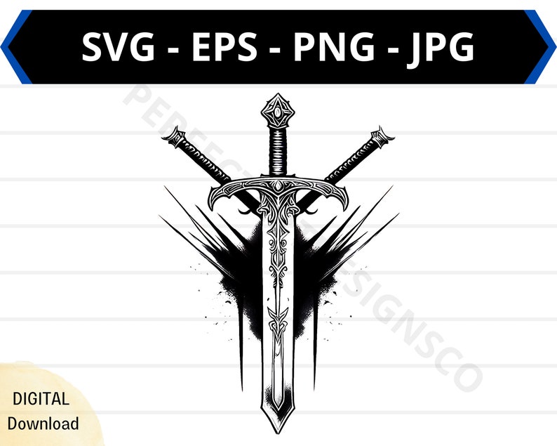Sword Vector Image Clipart, Sword Svg Sword Cutting File Cricut ...
