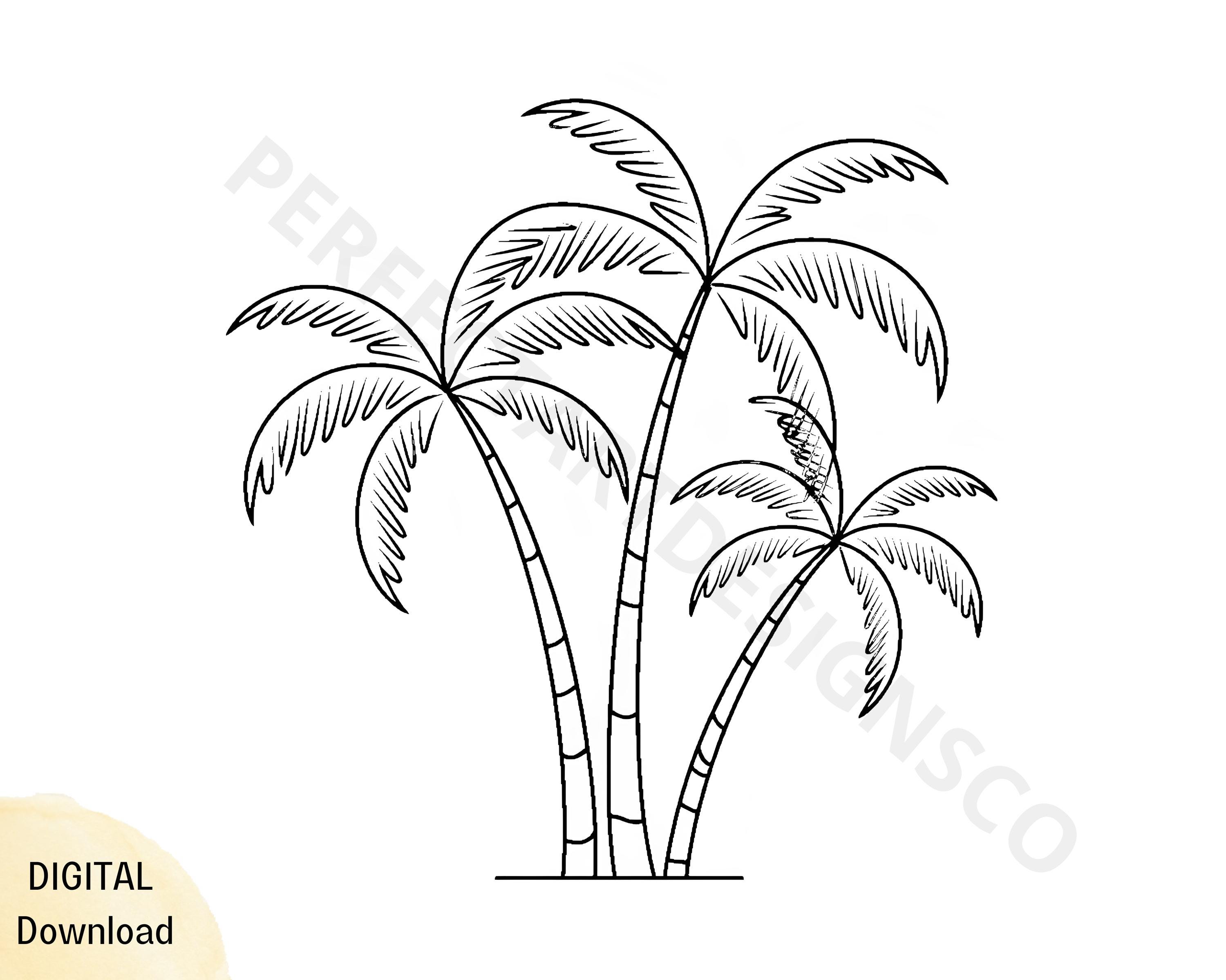Palms Outline Svg, Palms Clipart, Palms Svg for Shirt, Svg File for ...