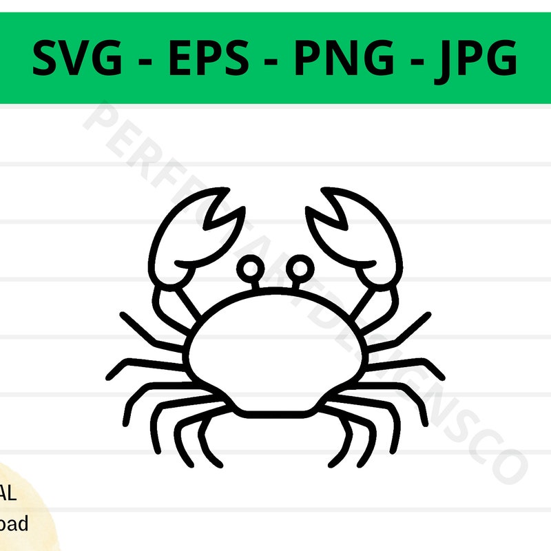 Crab Svg - Etsy