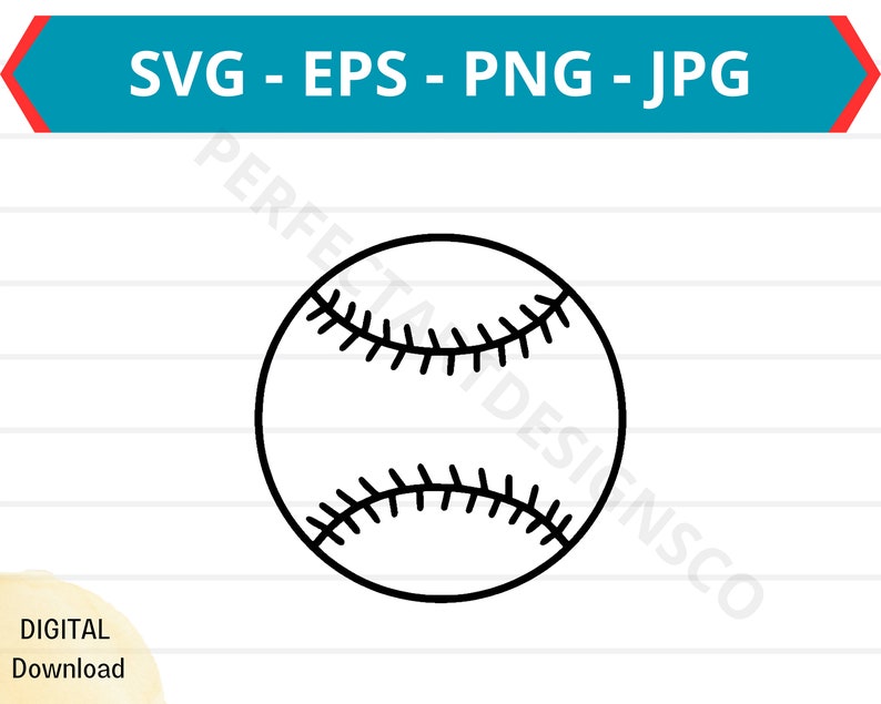 Baseball Ball Outline Svg, Baseball Ball Clipart, Baseball Ball Svg for ...