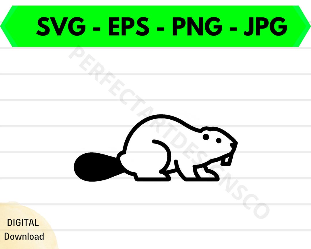 Beaver Outline Svg, Beaver Clipart, Beaver Svg for Shirt, Svg File for ...