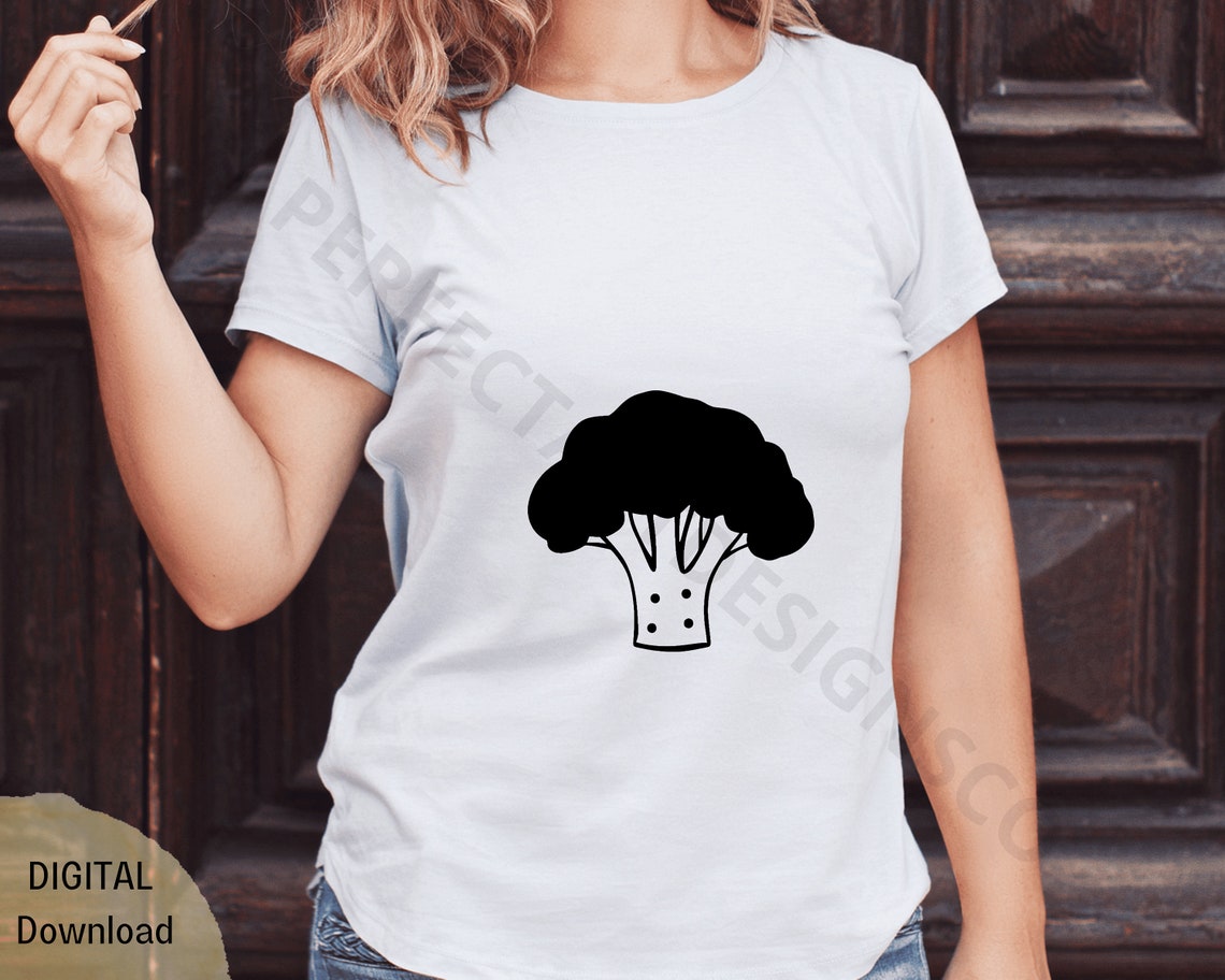 Broccoli Outline Svg, Broccoli Vegetable Clipart, Broccoli Svg for ...