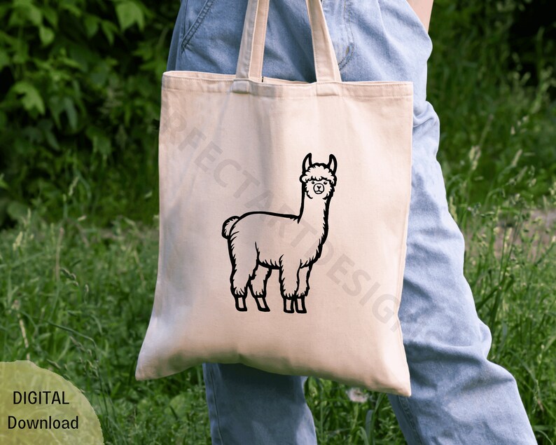 Alpaca Outline Svg, Alpaca Clipart, Alpaca Svg for Shirt, Svg File for ...
