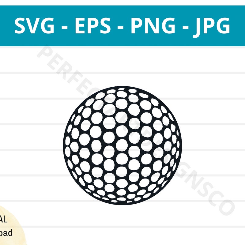 Golf Ball Svg - Etsy