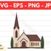 Catholic Church Svg File for Cricut, Silhouette, Catholic Church Clip ...