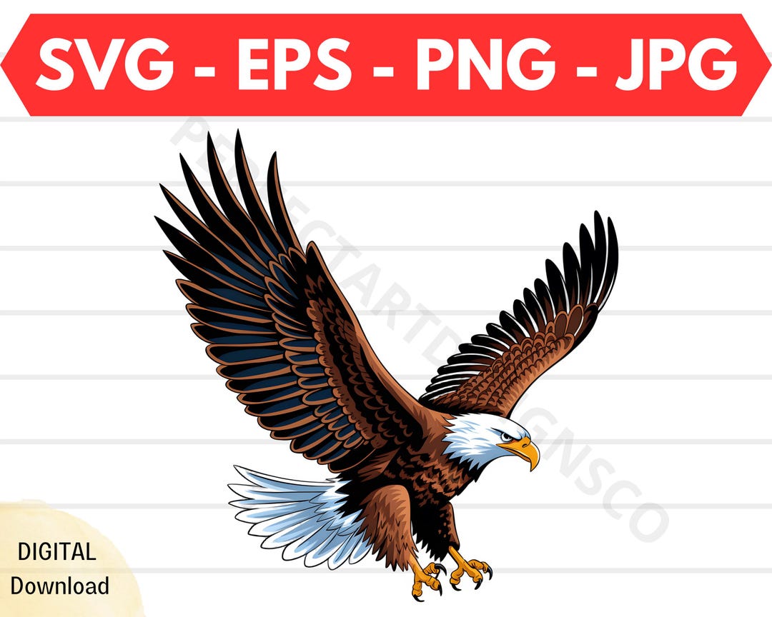 Eagle in Flight Svg, Eagle in Flight Clipart, Eagle in Flight Svg for ...