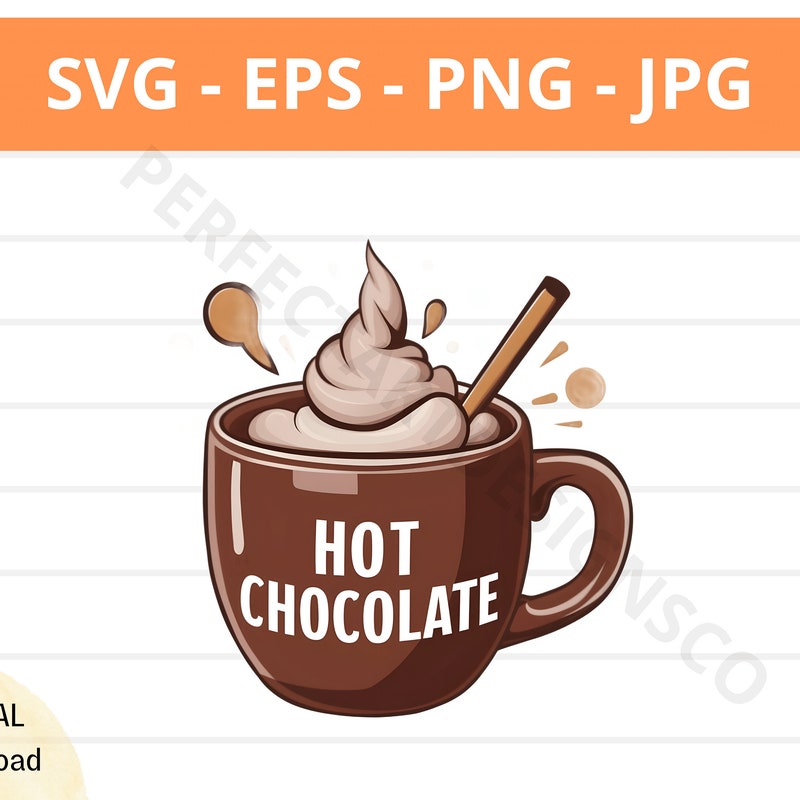 Hot Chocolate Svg - Etsy