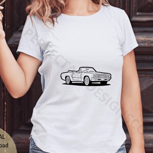 Convertible Outline Svg, Convertible Clipart, Convertible Svg for Shirt ...