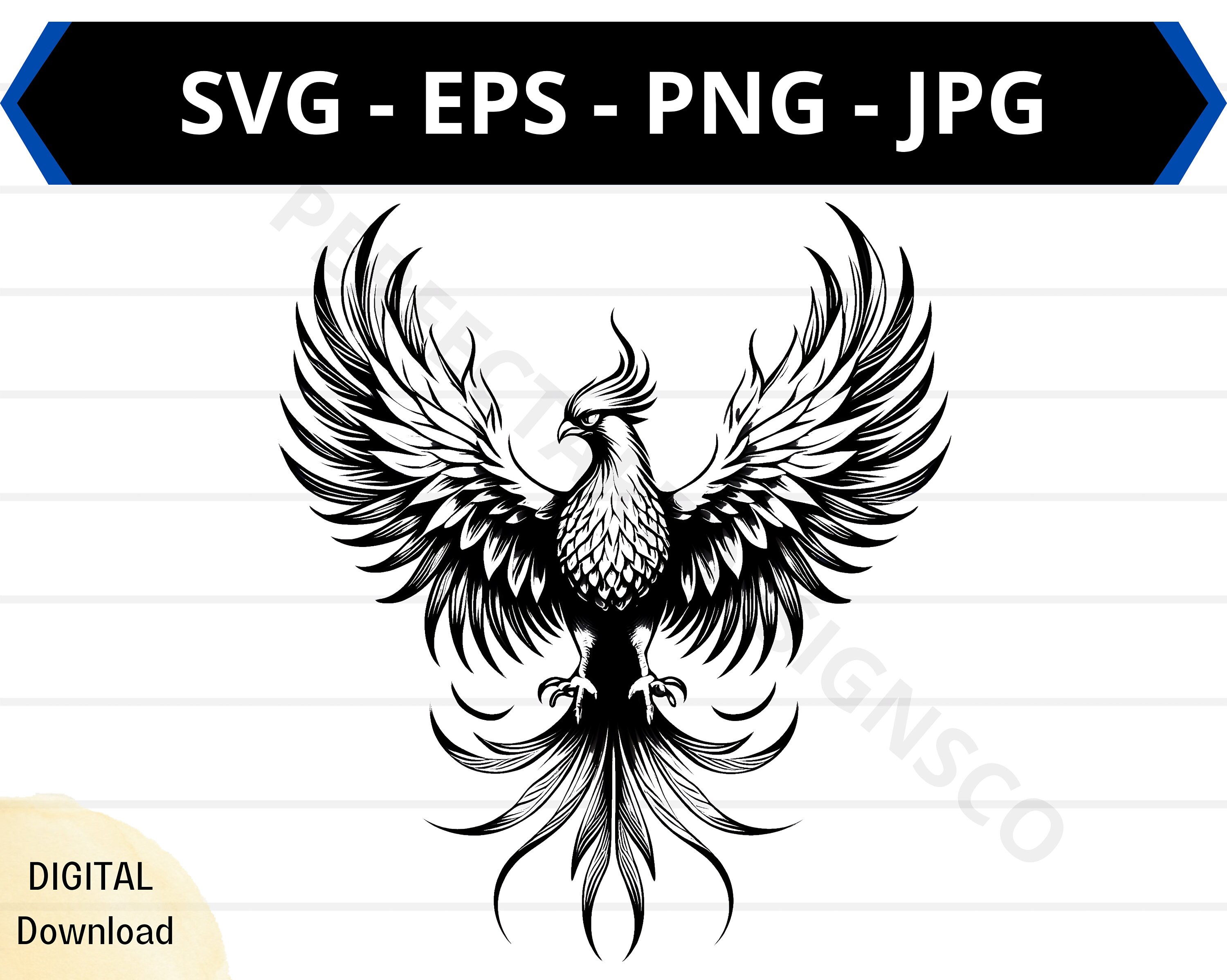 Phoenix God Vector Image Clipart, Phoenix God Svg Phoenix Cut File ...