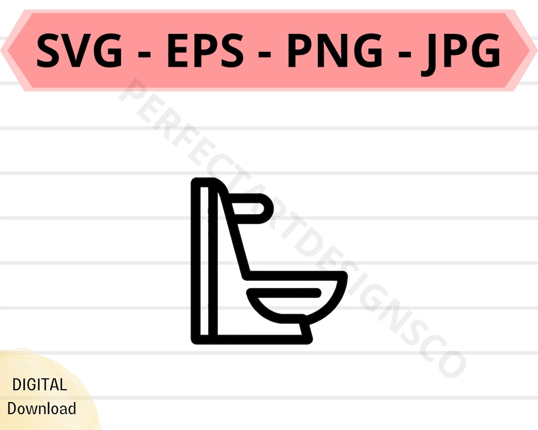 Airplane Lavatory Icon Svg Cut File, Airplane Lavatory Symbol, Airplane ...