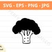 Broccoli Outline Svg, Broccoli Vegetable Clipart, Broccoli Svg for ...