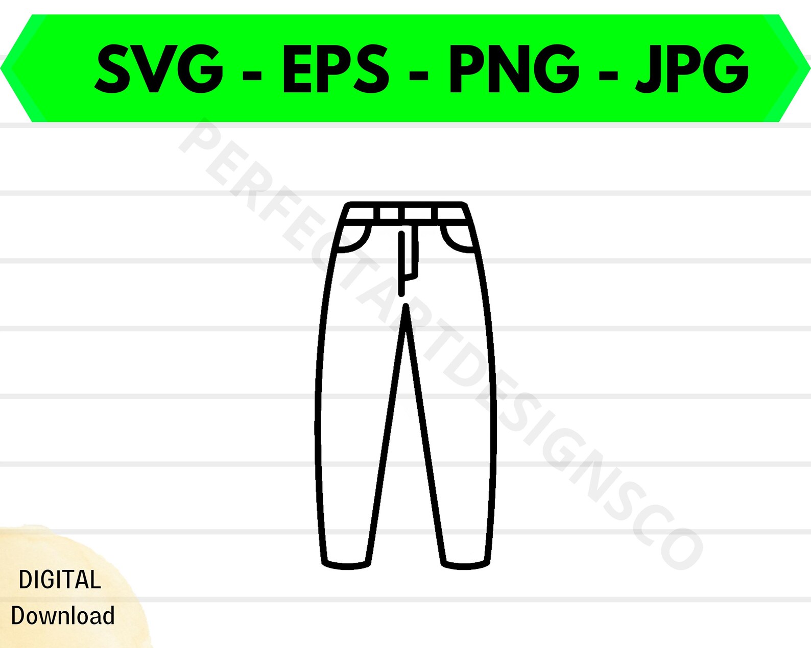 Blue Jeans Outline Svg, Blue Jeans Clipart, Blue Jeans Svg for Shirt ...