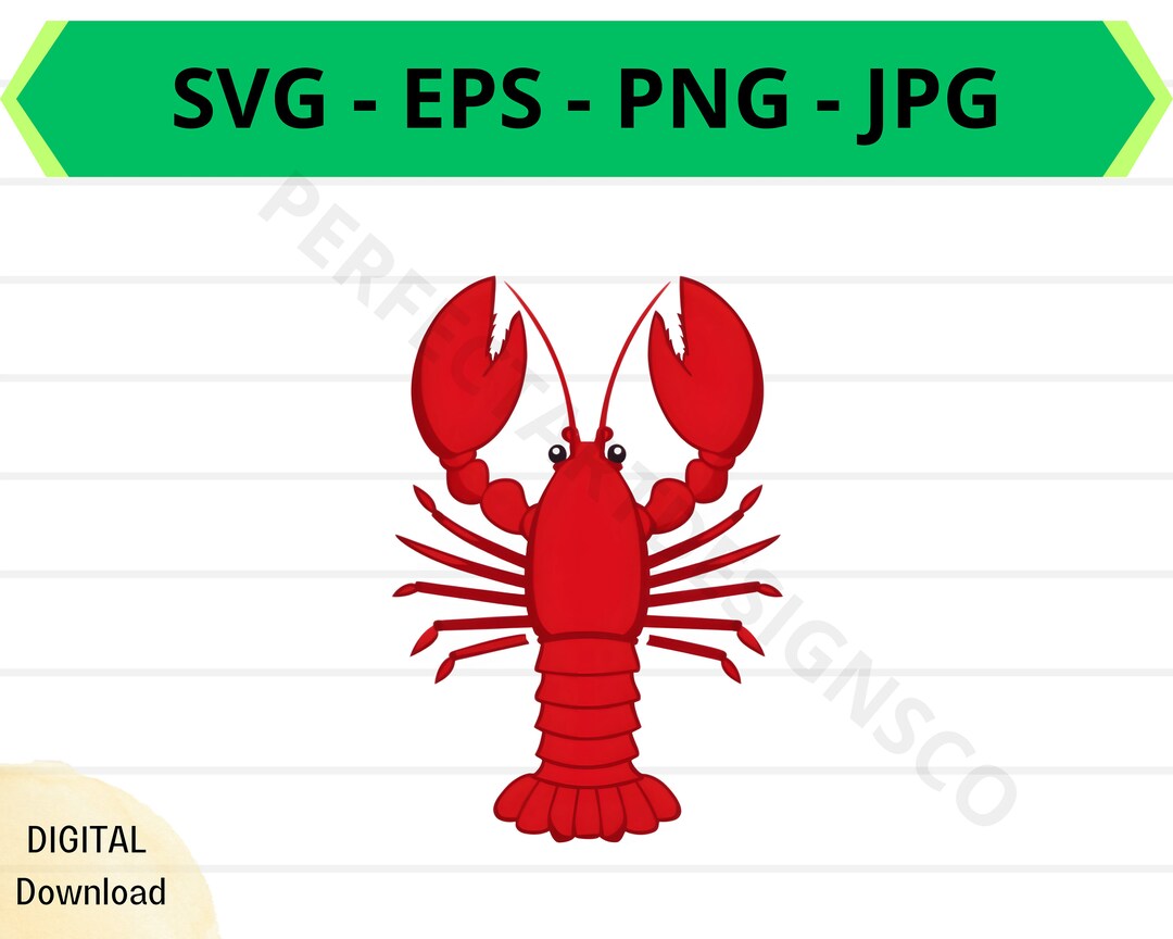 Lobster Svg, Lobster Clipart, Lobster Svg for Shirt, Svg File for ...