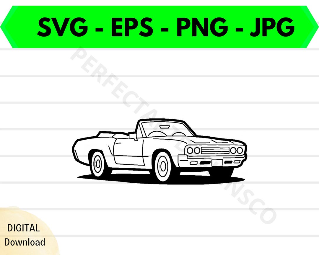 Convertible Outline Svg, Convertible Clipart, Convertible Svg for Shirt ...