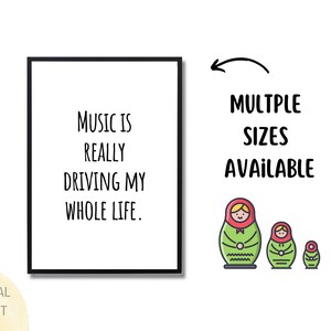 Music Quotes Set of 50 Posters, Printable Wall Art, Music Gallery Decor ...