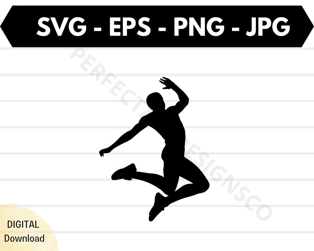 High Jump Silhouette Svg File, High Jump Cutting Svg File for Cricut ...