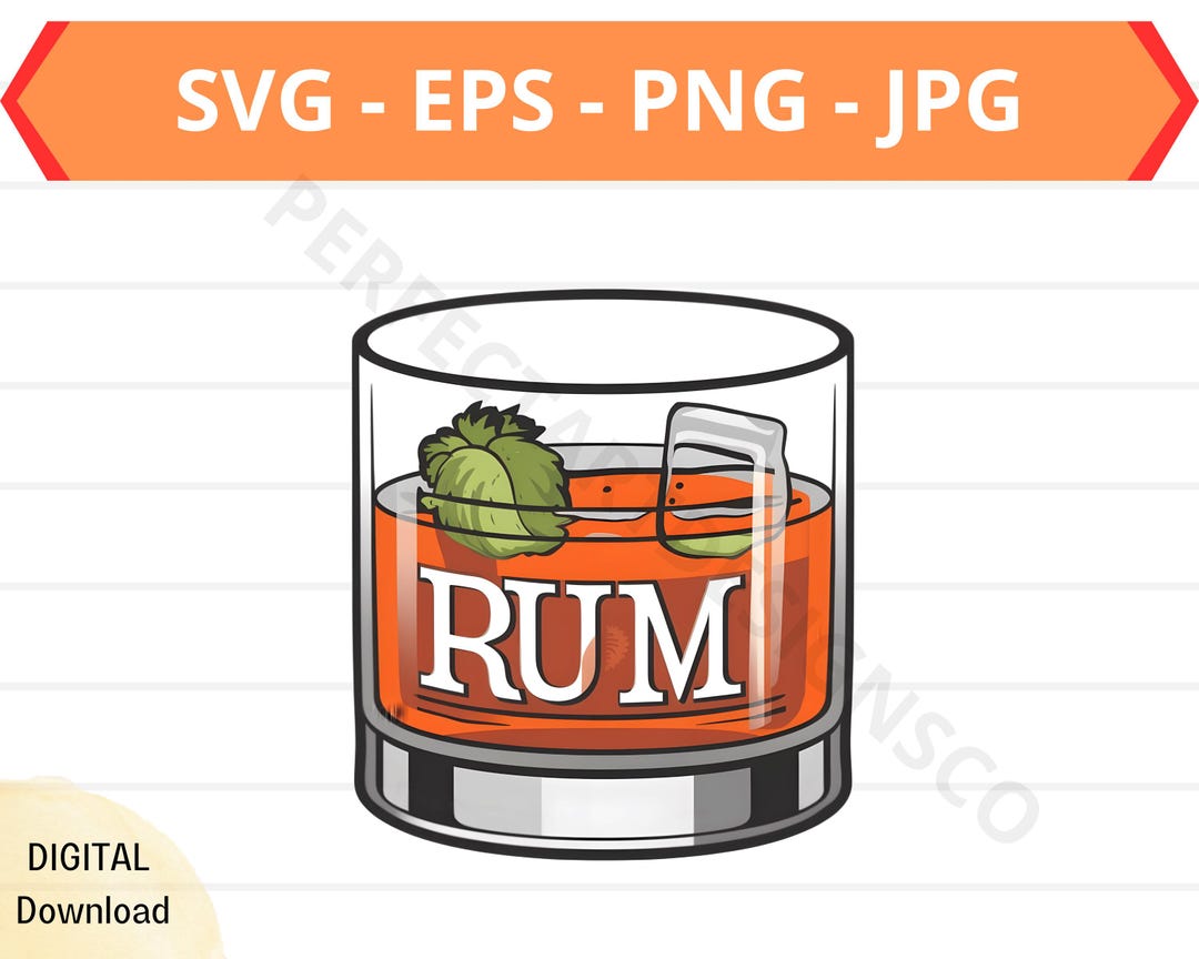 Rum Tumbler Svg, Rum Tumbler Clipart, Rum Tumbler Svg for Shirt, Svg ...