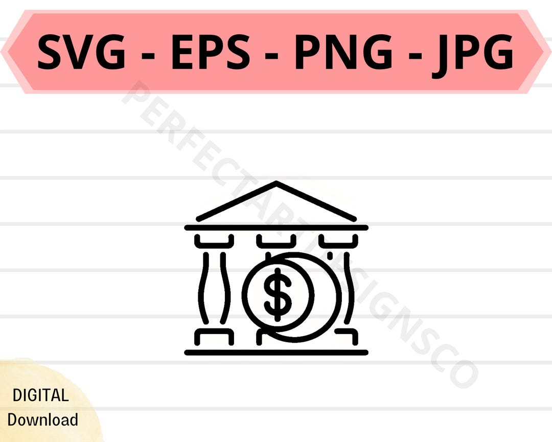 Banking and Finance Symbol Svg Cutfile, Banking and Finance Sign ...