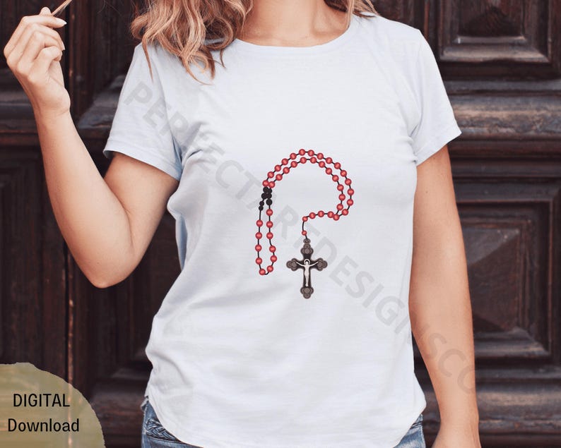 Rosary Svg, Rosary Vector, Rosary Svg File for Cricut, Rosary Outline ...