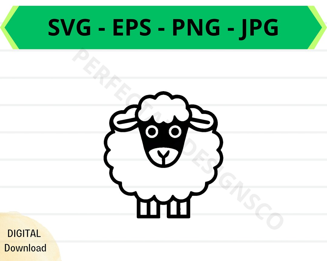 Sheep Outline Svg, Sheep Clipart, Sheep Svg for Shirt, Svg File for ...