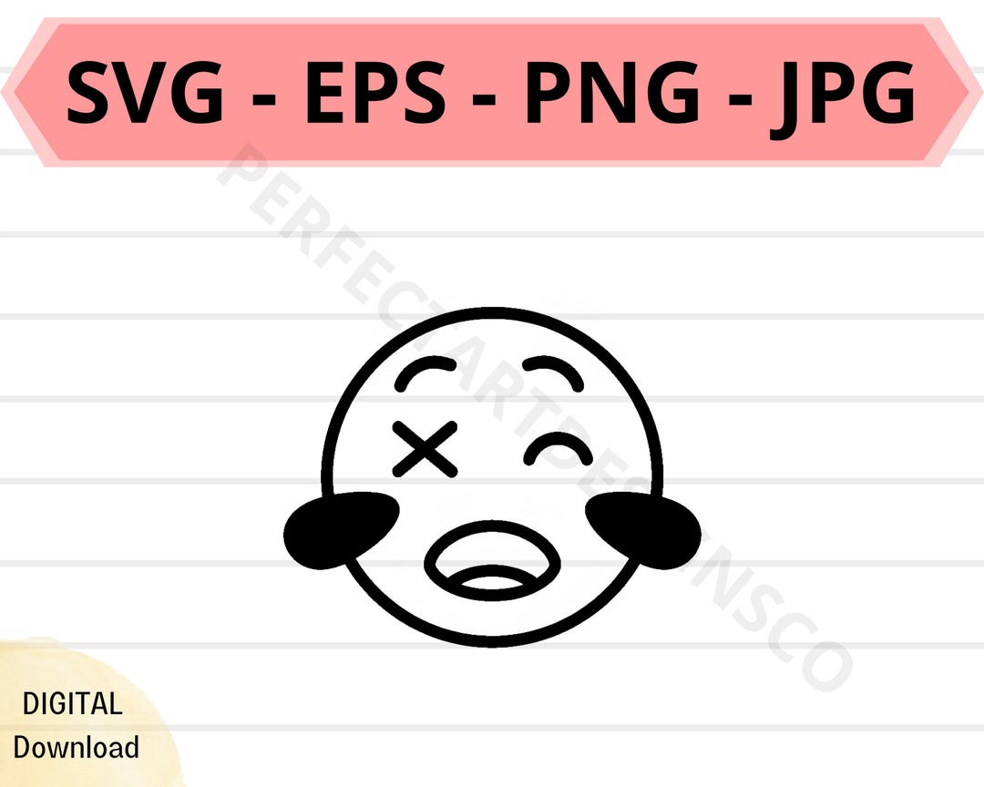 Blushing Smiley Emoticon Icon Svg Cut File for Cricut, Silhouette ...