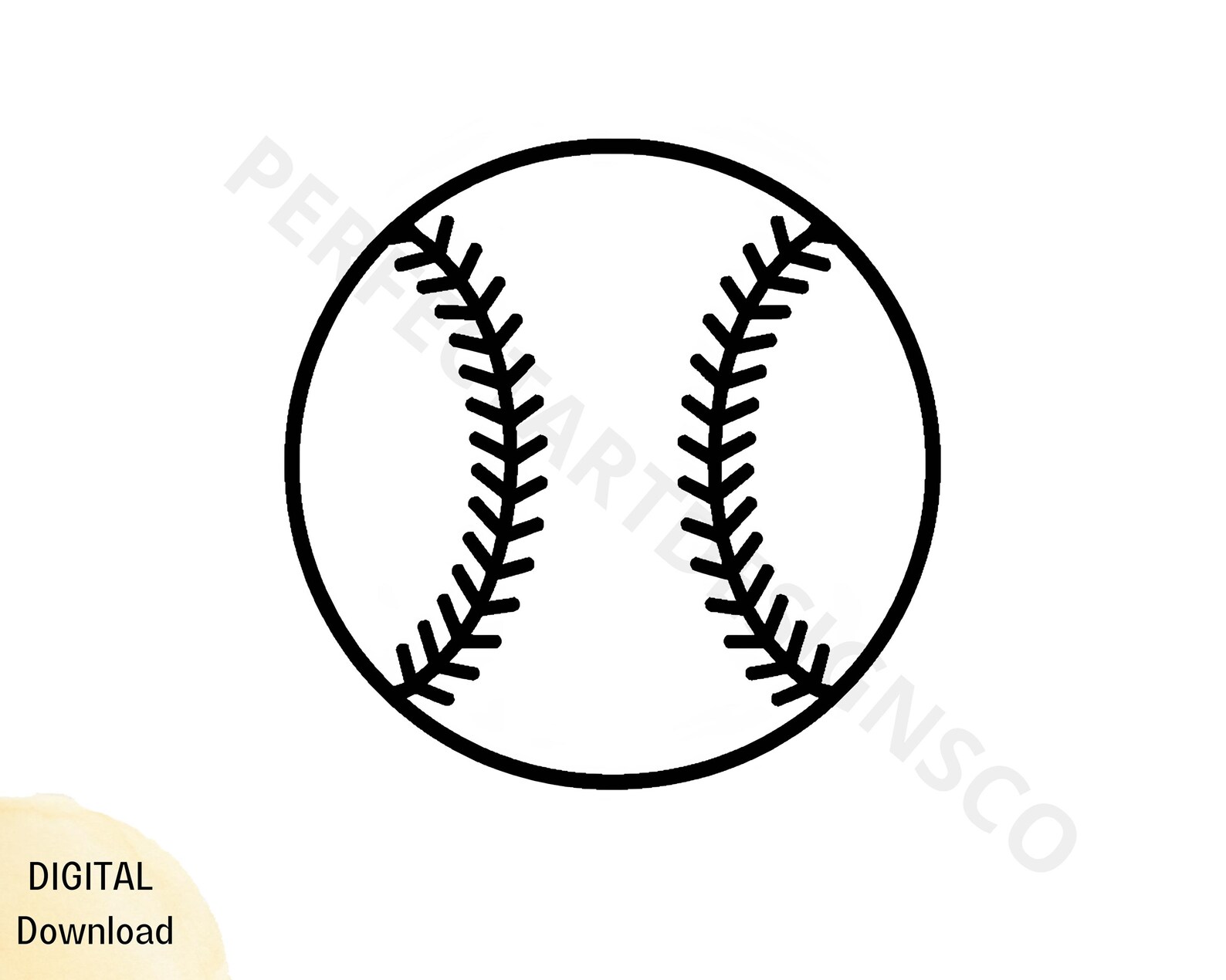 Baseball Outline Svg File, Baseball Cutting Svg File for Cricut ...