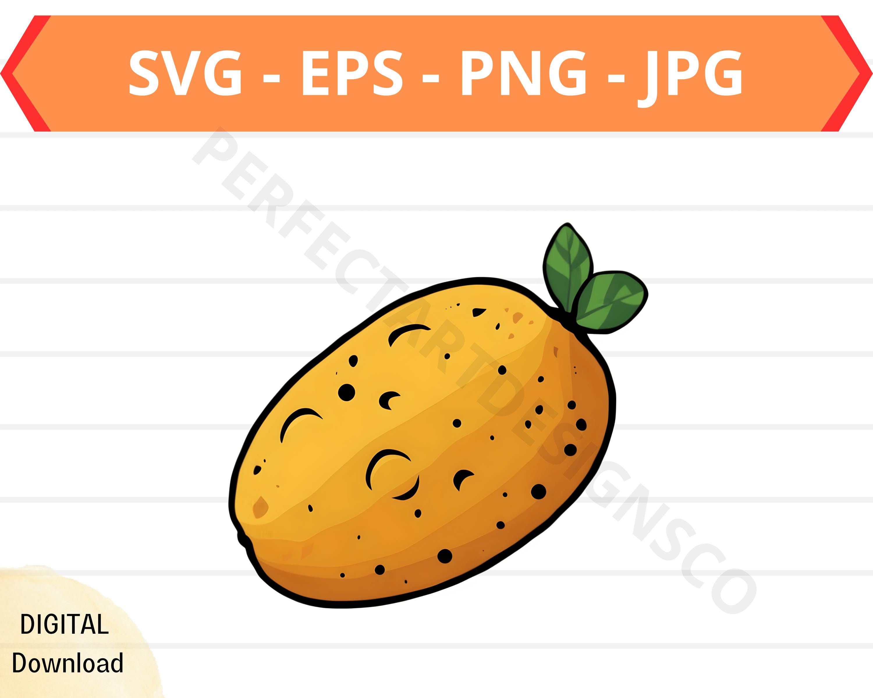 Potato Svg, Potato Vegetable Clipart, Potato Svg for Shirt, Svg File ...