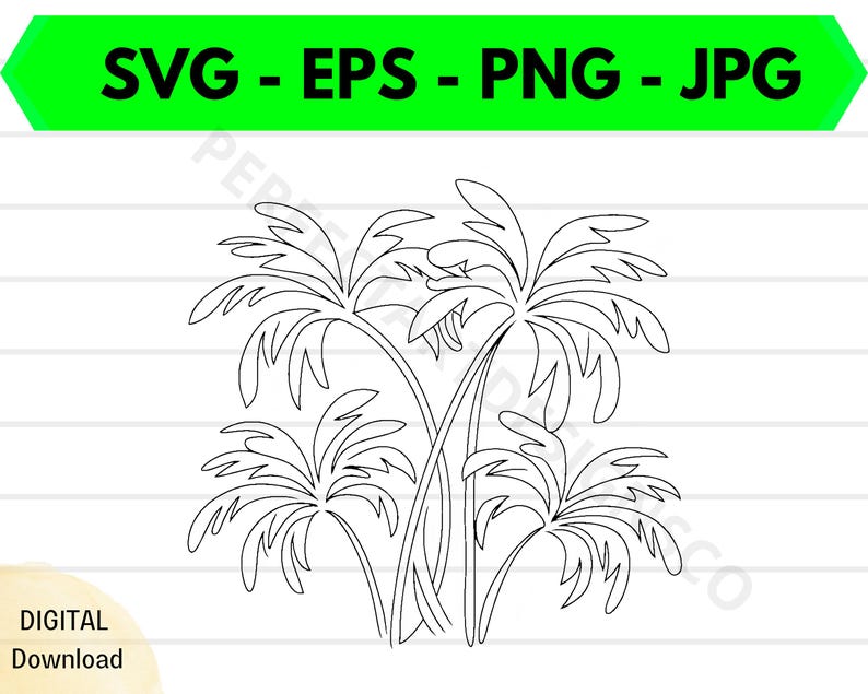 Palms Outline Svg File, Palms Cutting Svg File For Cricut, Palms ...